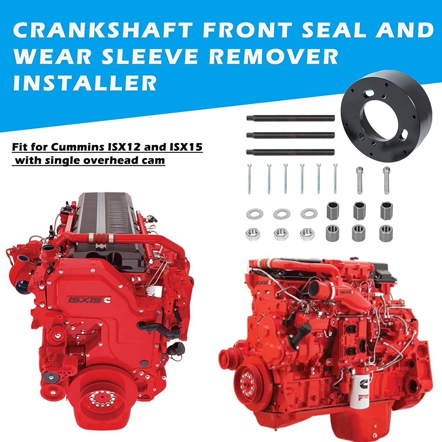 4918991 Crankshaft Front Seal+Wear Sleeve Remover Installer For Cummins ...