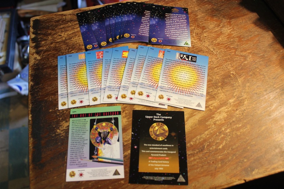 VALIANT ERA UPPER DECK INSERT SETS U1-9 PA1-9 SP1 + VALIANT PYRAMID ...