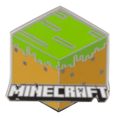 Minecraft Grass Block Logo Enamel Pin Multi-Color | eBay