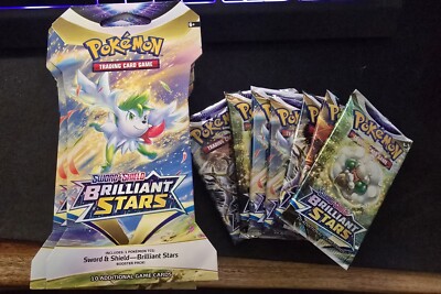 Pokémon TCG: SWSH Brilliant Stars Booster Pack FACTORY SEALED (Pack art ...