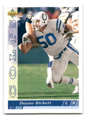Duane Bickett 1993 Upper Deck FOOTBALL #370 Indianapolis Colts | eBay