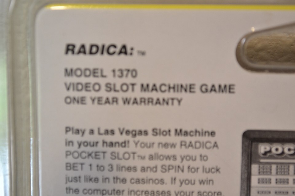 Radica Pocket Slot Handheld Game Model 1370 Video Machine NEW | eBay
