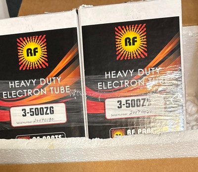 Pair of 3-500Z Transmitting Tube RF Parts new in box | eBay