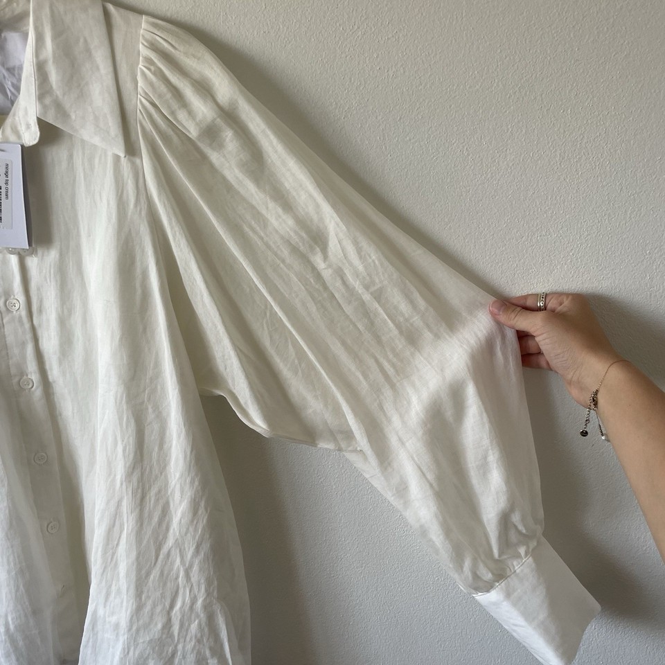 Zoe Kratzmann Mirage Top Cream Ivory Size 2/12-14 RP$249 100% Ramie ...