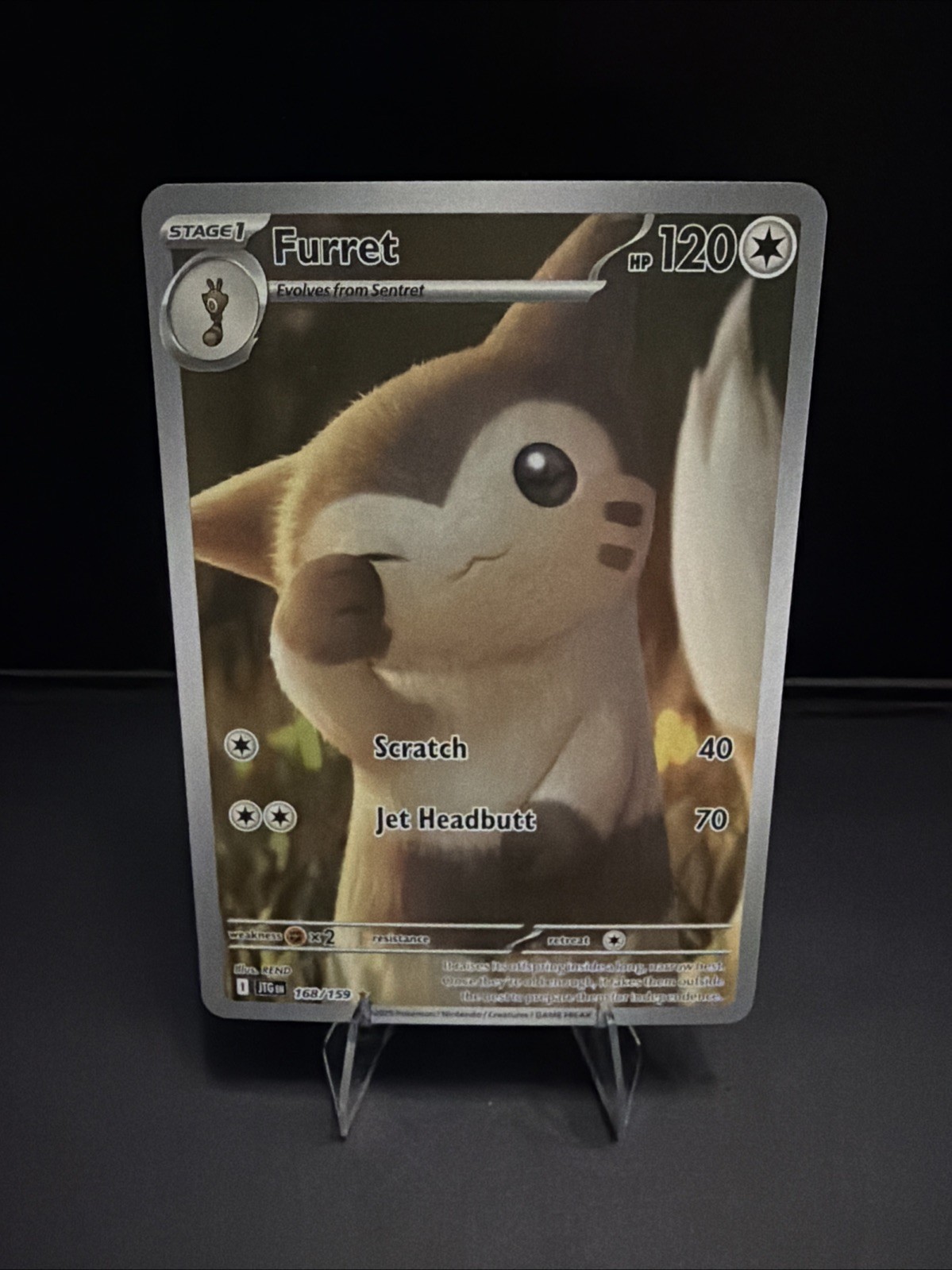 Furret 168/159 - Illustration Rare Card | Journey Together (sv9-168)