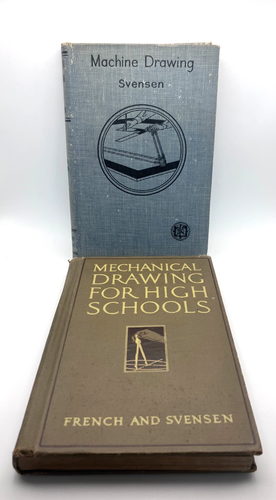 Vintage 1934 Mechanical Drawing for High Schools + Machine Drawing 1949 | eBay