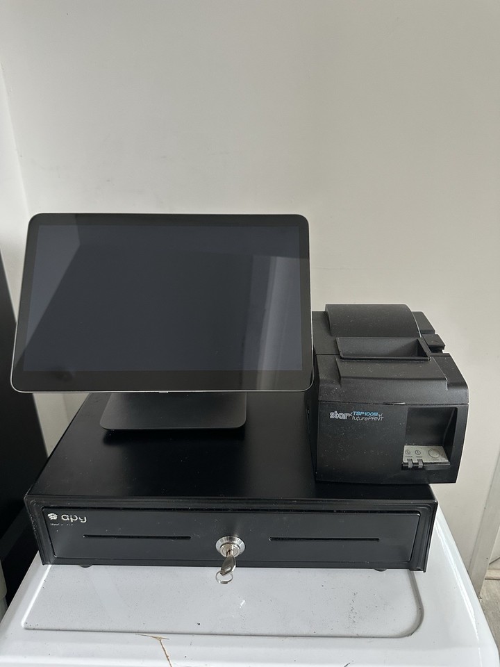 Black Square Register Kit for Epos POS Till System Cash Drawer with ...