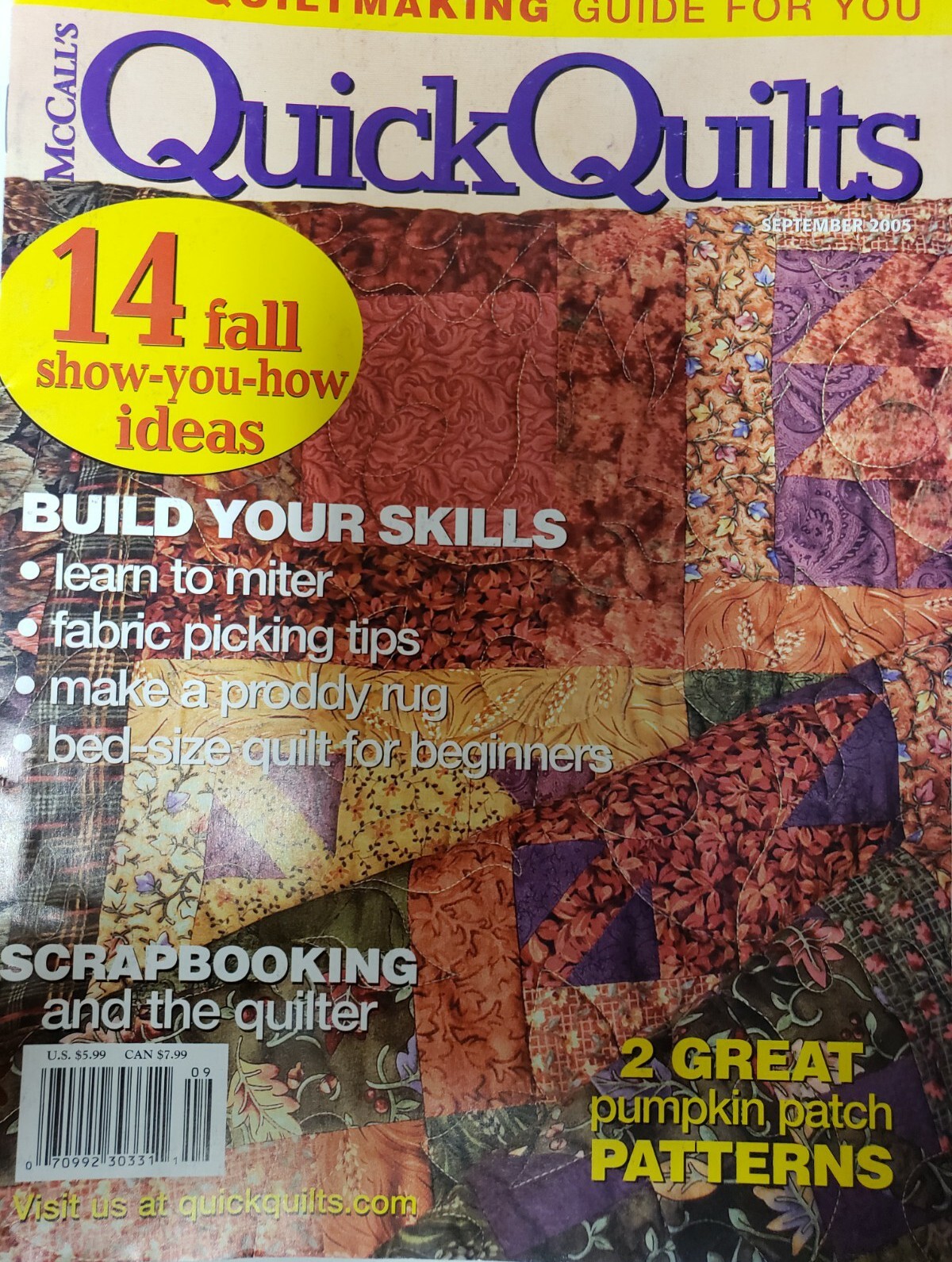 McCall's Quick Quilts Magazine September 2005 | eBay