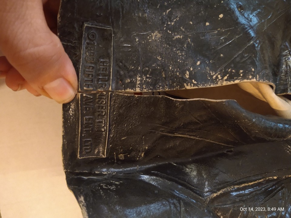 vintage 1993 hellraiser 3 pinhead mask fifth ave ent metal nails READ ...