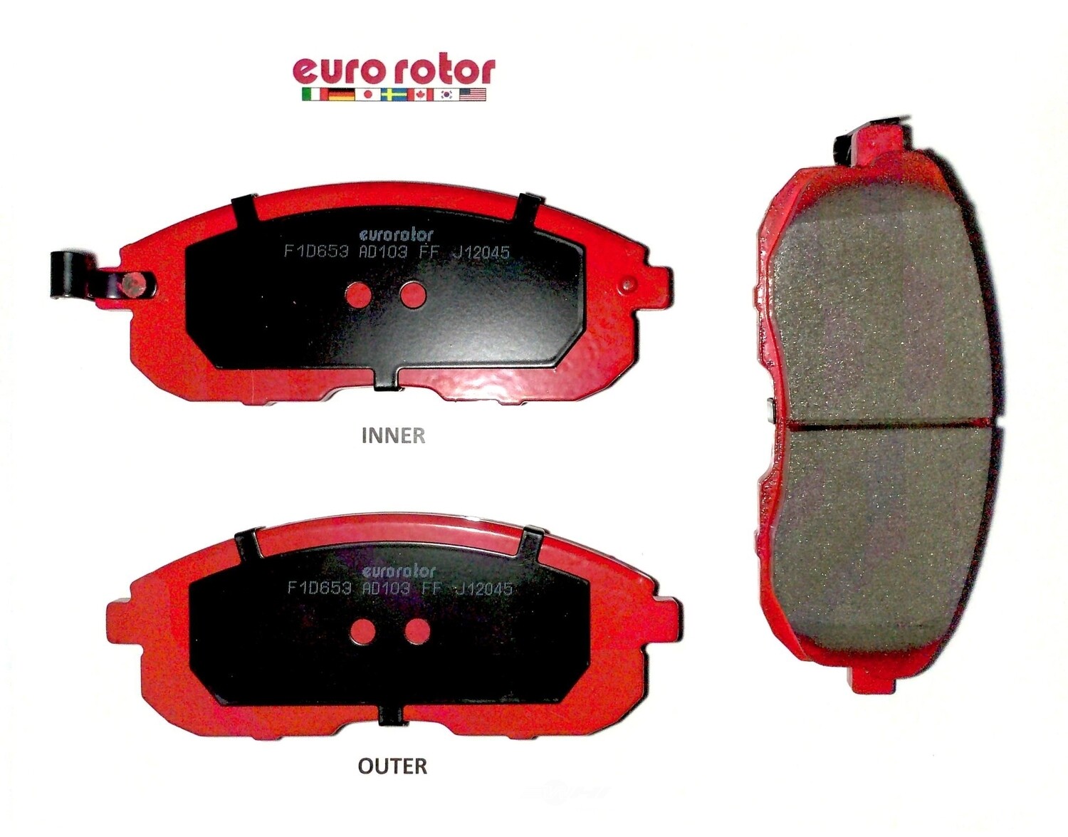 Disc Brake Pad Set-SE-R Eurorotor ID653-H for sale online | eBay