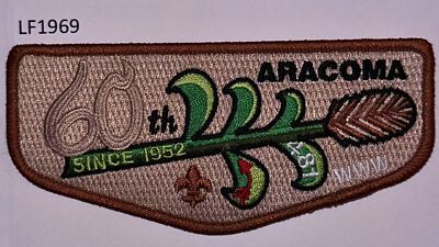Boy Scout OA Flap Aracoma Lodge 481 60th Anniversary | eBay