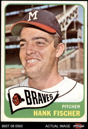 1965 Topps #585 Hank Fischer Braves 7 - NM | eBay
