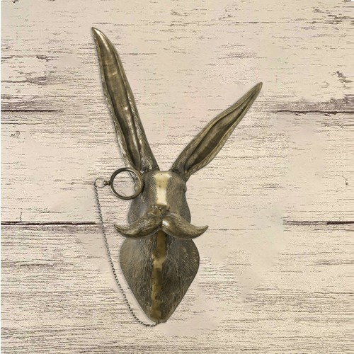 Boy Rabbit Hare Monocles Resin Handicraft Animal Pendant Decoration ...