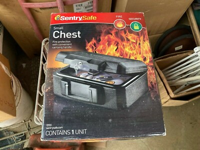 SENTRY SAFE 1200 FIRE RESISTANT PROTECTION LOCK AND KEY SECURITY ...