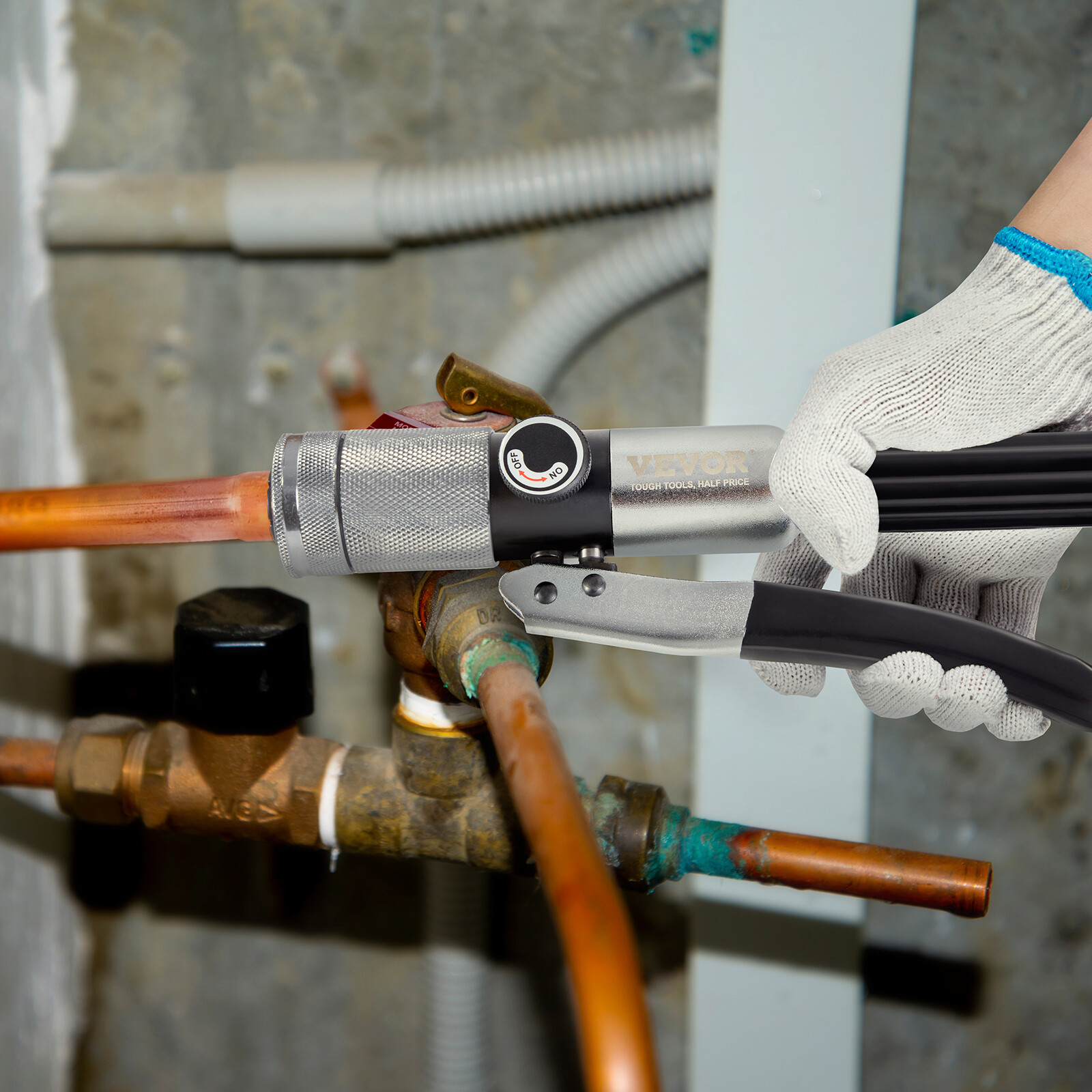 VEVOR Hydraulic Tube Expander HAVC Swaging Tool 3/8" to 1-1/8" 7 ...