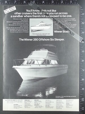 1971 ADVERTISEMENT for Winner 28 280 flybridge yacht boat | eBay