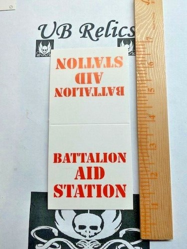 1/6 SCALE 12" Sign GI JOE COTSWOLD DRAGON MILITARY BATTALION AID ...