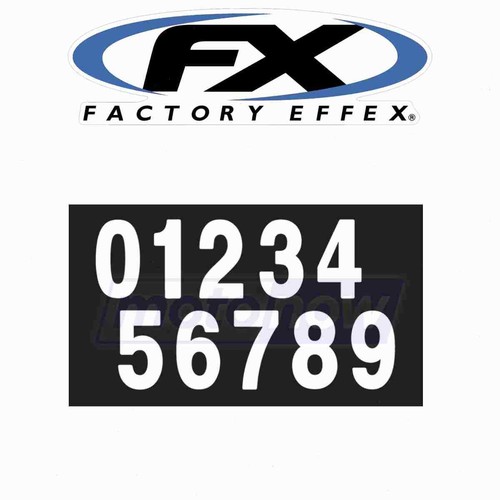 Factory Effex 02-4371 Pro Numbers 8in. - White for Graphics Number ...