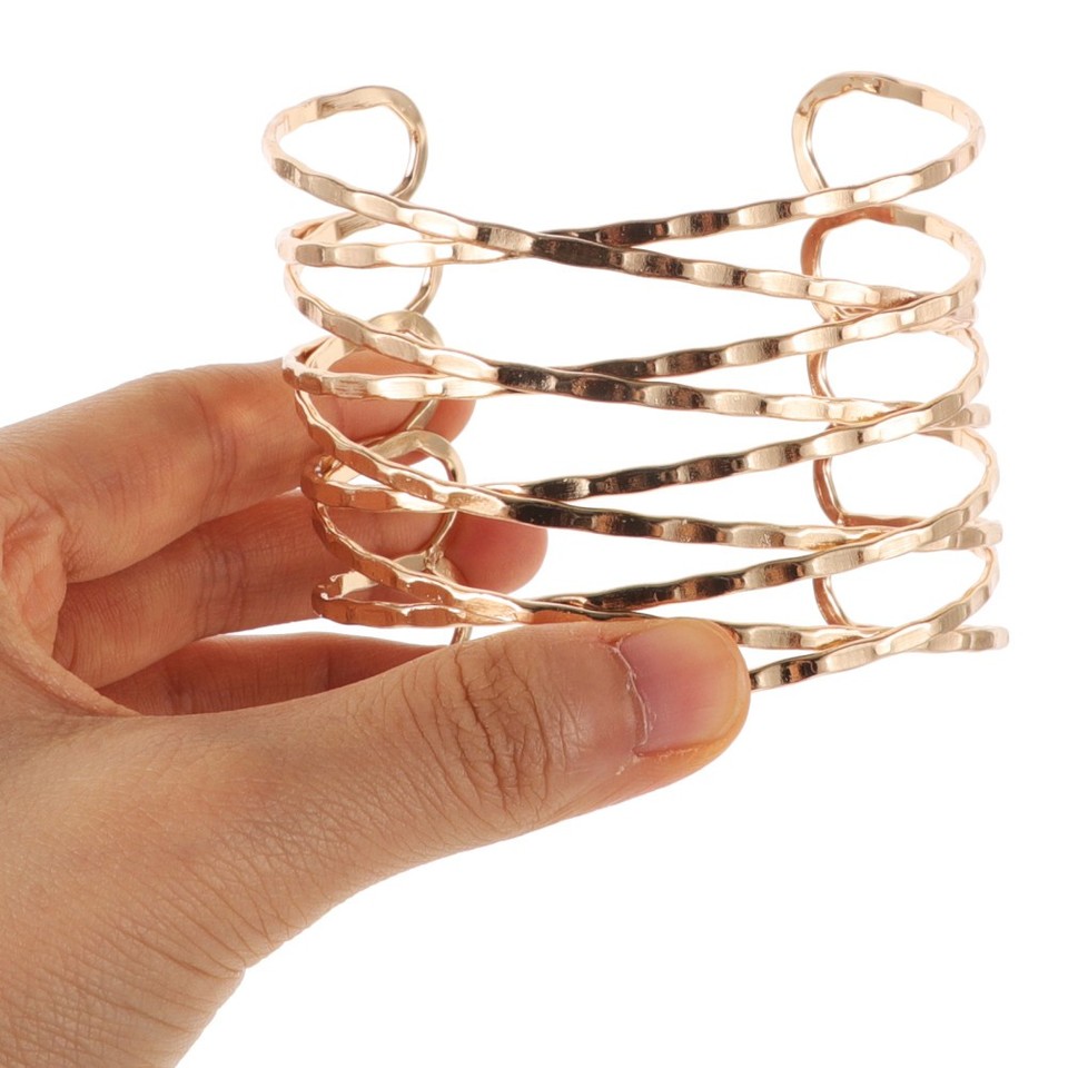 Woman Metal Arm Decoration Supplies Armband Exaggerated Armlet Jewelry ...