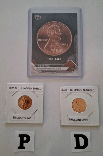 US Penny - 2025 Topps NOW Penny Card Limited Edition + 2025 P & D Penny ...