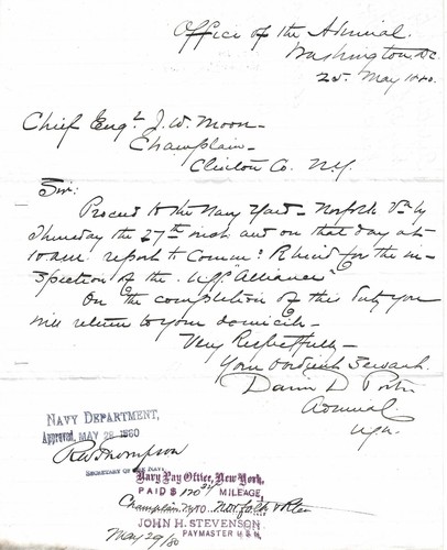 Excellent 1880 LS Union Adm. David D. Porter et al | eBay