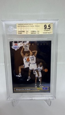 1992-93 Upper Deck Shaquille O'Neal Trade Card #1B (RC) Rookie BGS 9.5 ...