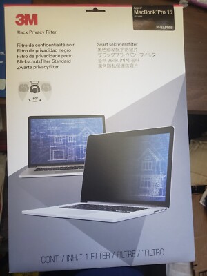 3M Black Privacy Filters for Apple MacBook Pro 15 | PFNAP008 | eBay