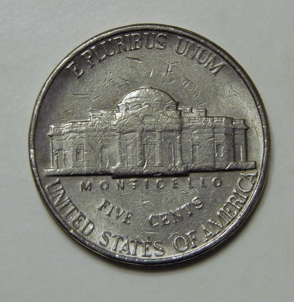 1994 Jefferson Nickel Off Center Strike Error ~ 5¢ Cent Coin ~ Off ...