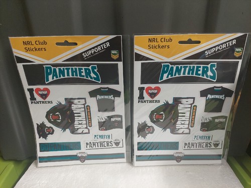 2 Sets NRL Penrith Panthers Team Logo Club Stickers - Jersey Football ...