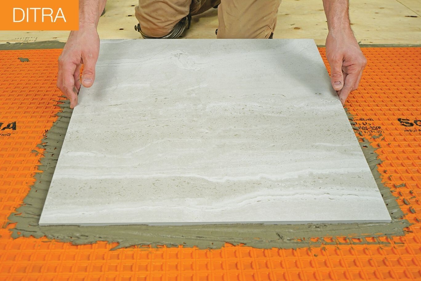 Schluter Ditra 150 Uncoupling Floor Membrane 150 SqFt Roll - Tile ...