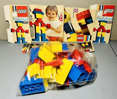 Vintage 1972 Lego Preschool 25 PC Basic Building Set Duplo Size ...
