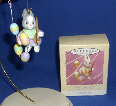 Hallmark Spring Easter Stringer Ornament Easter Art Show 1994 Bunny ...