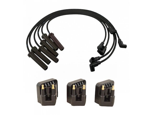 TRQ 35KG68J Ignition Coil and Spark Plug Wire Set Fits 2001-2004 ...