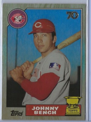 2021 Topps All Star Rookie Cup 1987 Style 96 Johnny Bench Reds | eBay