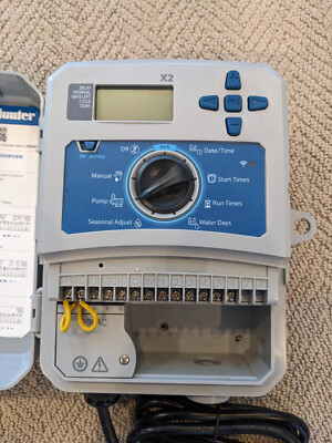 HUNTER X2-600 6-Station Sprinkler Timer Controller Clock w/Plug Wi-Fi ...