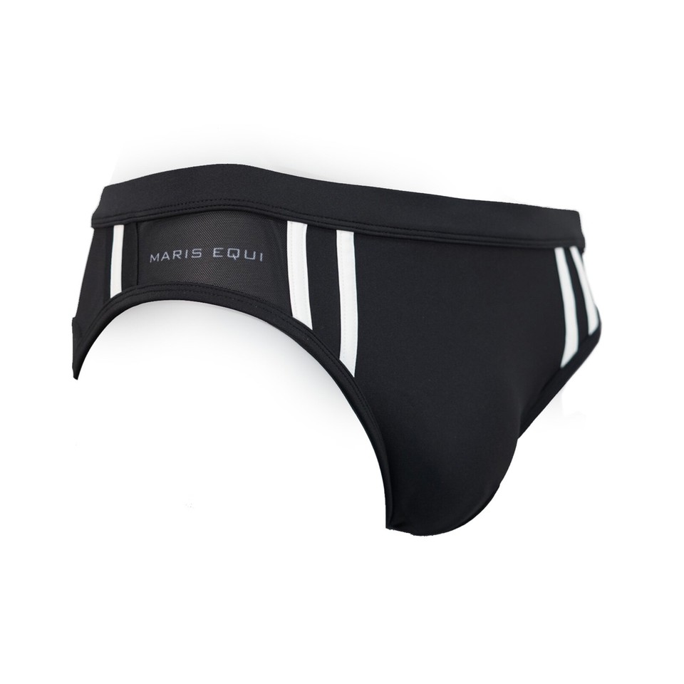 See Through Mesh Paneled Men's Swim Brief - The Referee - Swimsuit | eBay