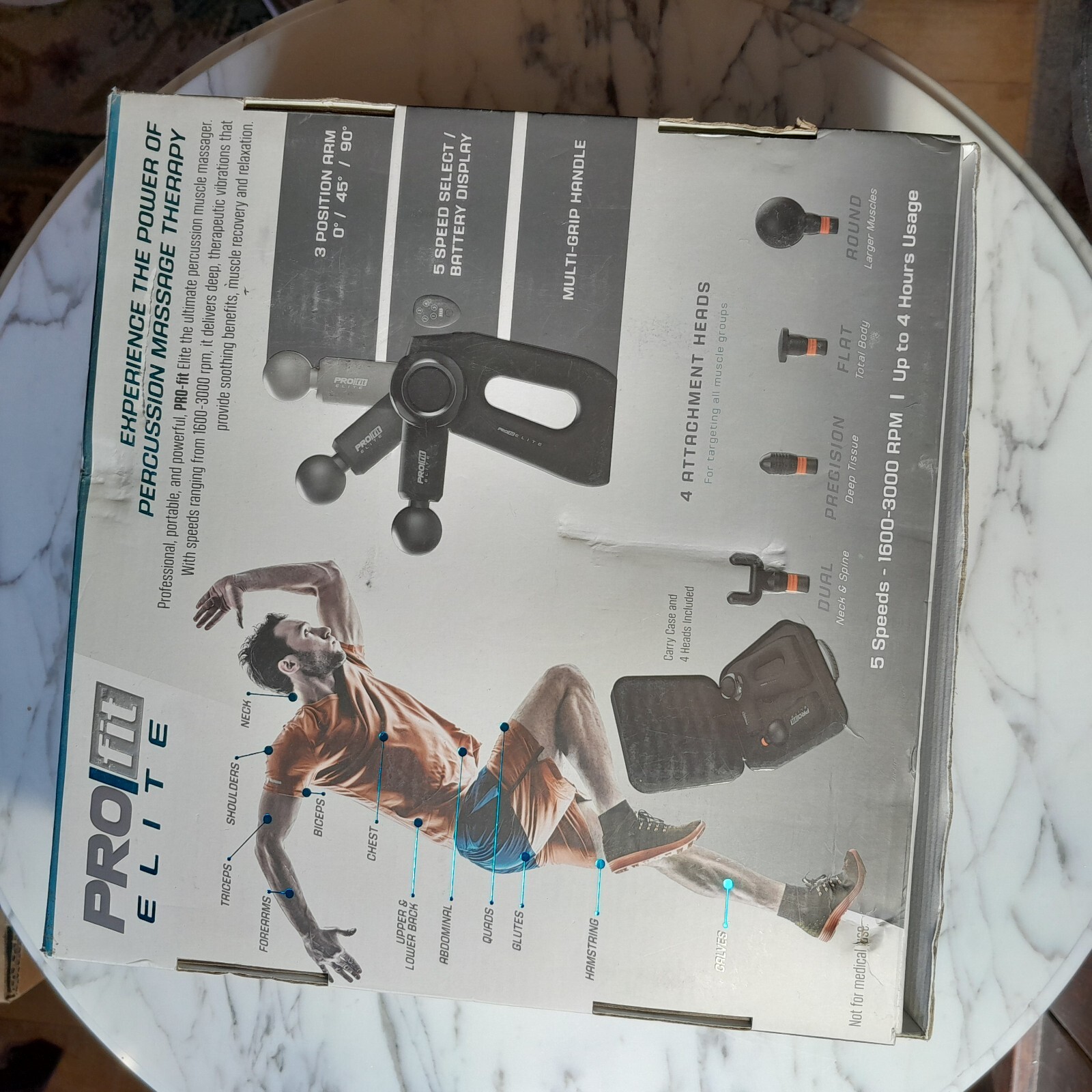 Pro Fit Elite Multi-Angle Percussion Massage Gun 8034 | eBay