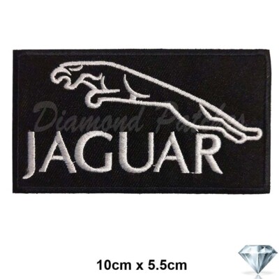 Jaguar embroidery patch iron sew on car Fuel oil racing fashion badge ...