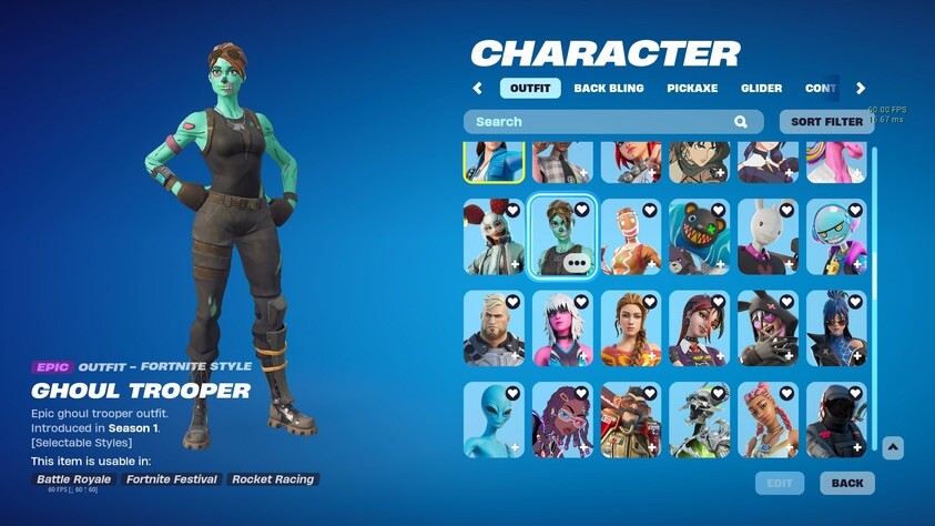 OG FN ACC SEASON 2/3 RARE EMOTES 160+ SKINS(CHECK THE DESCRIPTION ...