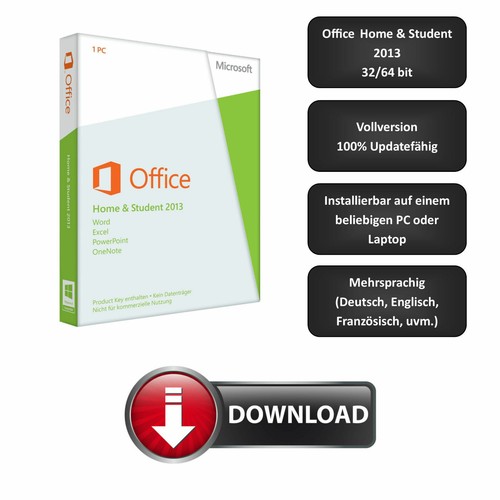 Microsoft Office Home&Student 1 PC 2013 Lenovo Key Medialess ...