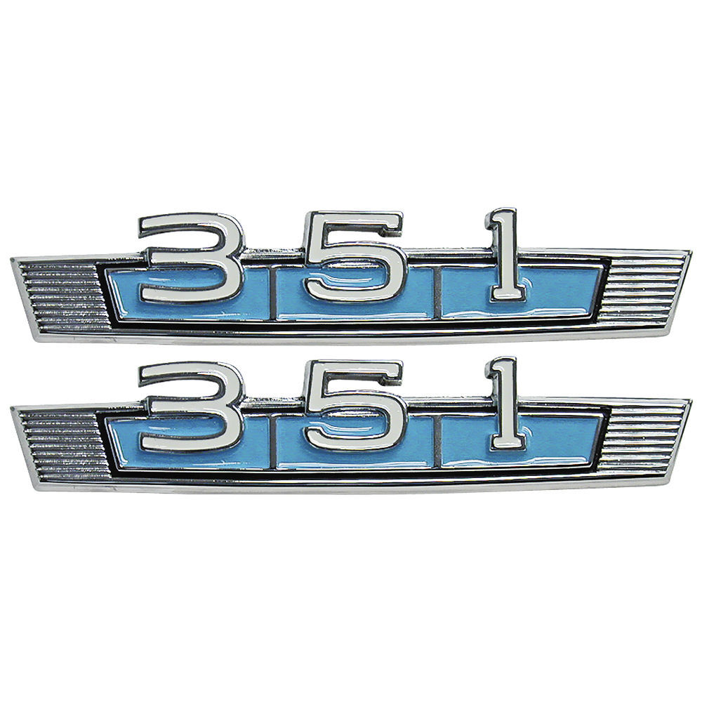 1969 Fairlane 351 Emblems Front Fender Comet Cyclone Montego Galaxie ...