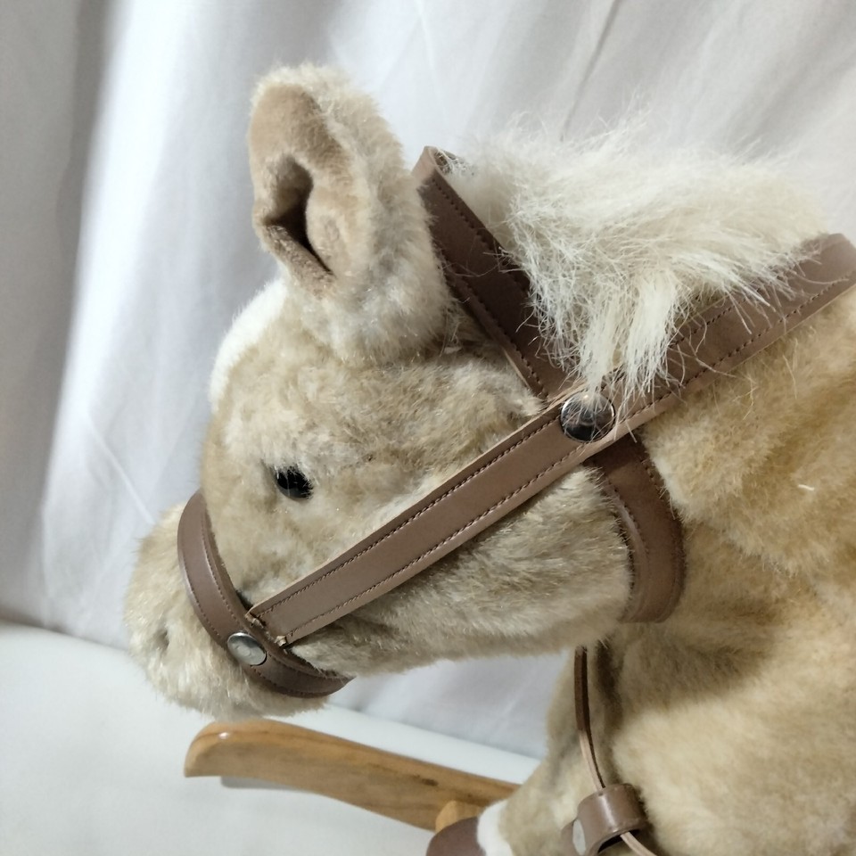 1996 Animated Chrisha Creations Rocking Playful Horse Plush Rocker ...