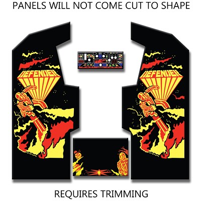 Defender Arcade Side Art - 7 Button CPO - Front Replacement Decal Kit ...