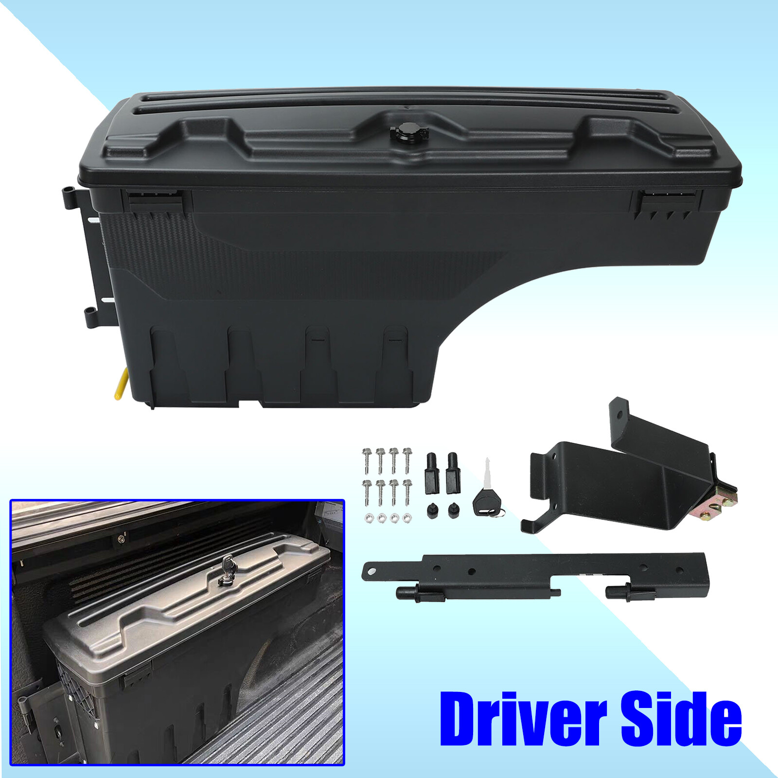 For 2019+ Chevy Silverado/GMC Sierra 1500 Swing Case Bed Storage Box ...