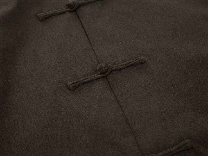 Men Jackets Kung Fu Traditional Tops Slim Winter Warm Chinese Style ...