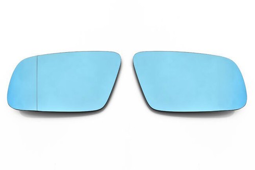 Audi A4 B5 A6 C5 A8 D2 Euro Wing Mirror Glass Tinted Blue Heated Anti ...