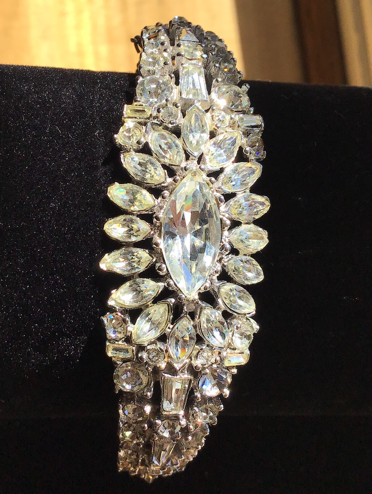 'Jewels by Bogoff' 1940's Bracelet & Display Case Rho… - Gem