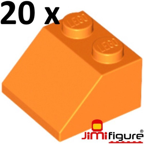 NEW 20 x LEGO Slope 45 Degree 2x2 Orange 3039 Roof Tile Brick Bulk Lot ...