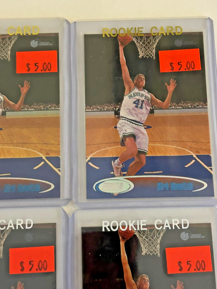 Dirk Nowitzki Rookie Card Lot of (9) 1998-99 Stadium Club #202 Dallas ...