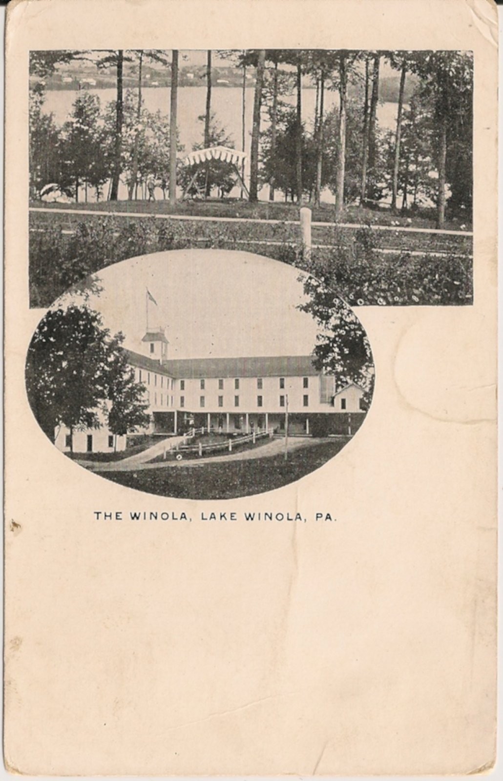 The Winola Lake Winola PA Postcard 1918 | eBay